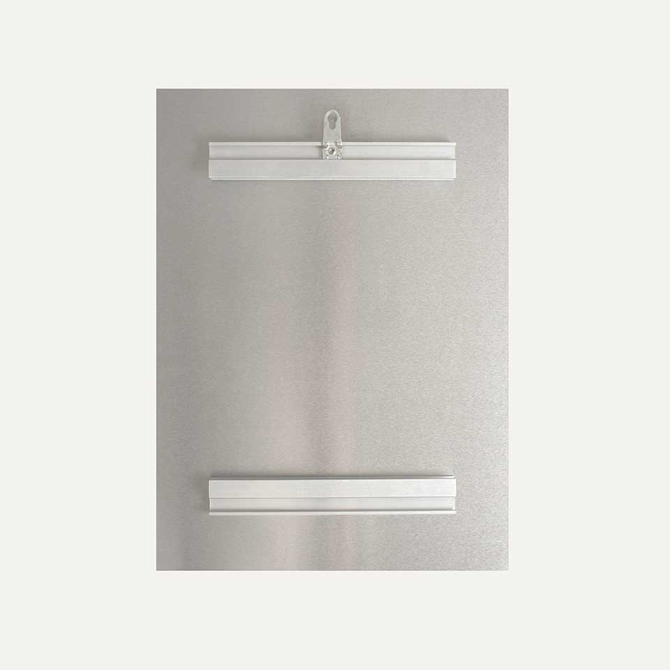 Indoor Floating Hanger (Vertical) - Print 2 Metal